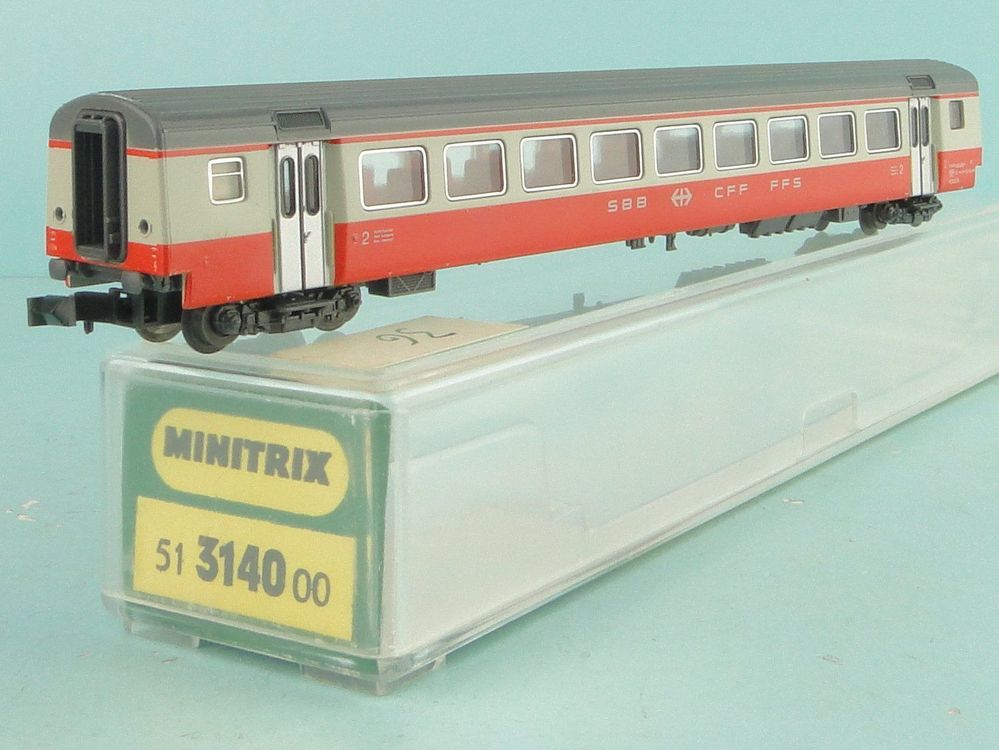 Minitrix 3140 Spur N Swiss Express Wagen 2 Kl. | Kaufen auf Ricardo