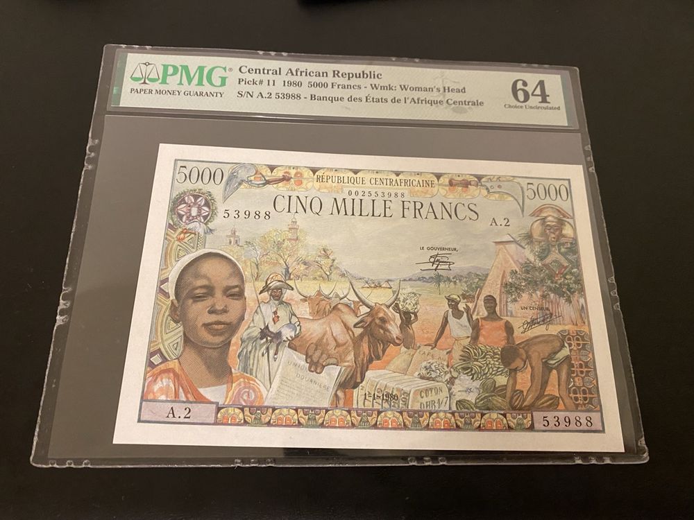 5000 Francs 1980 PMG 64 (Neu (gemäss Beschreibung)) in Dällikon für CHF 1490 – mit Lieferung auf ...