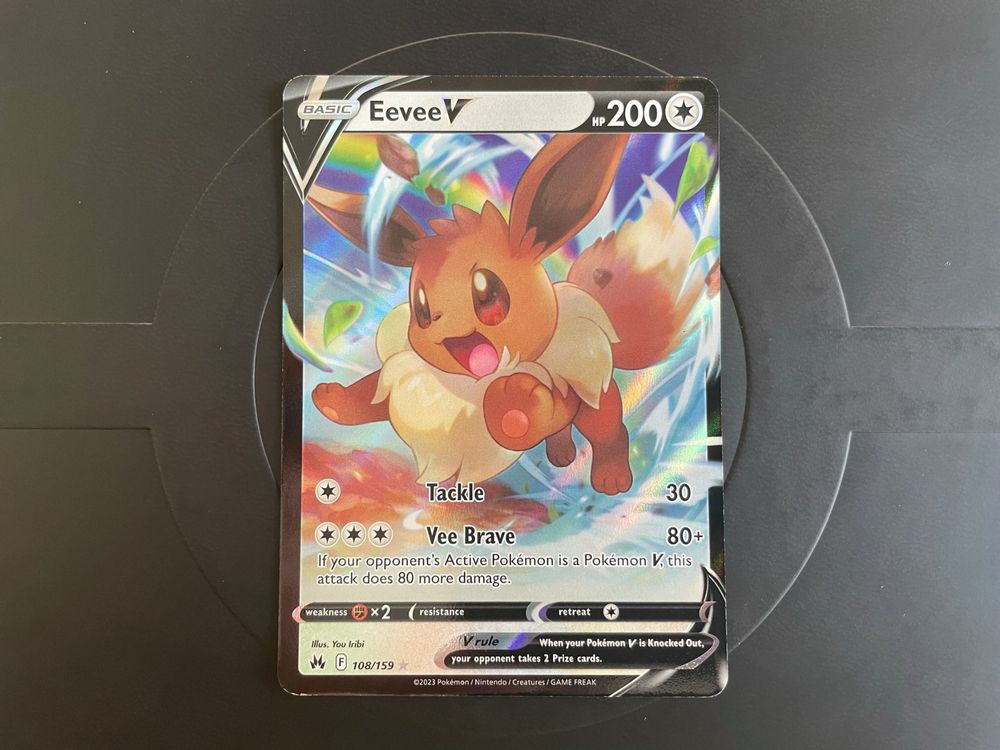 Pokémon Crown Zenith: Eevee V 108/159 (EN) (Gebraucht) in Lenzburg für ...