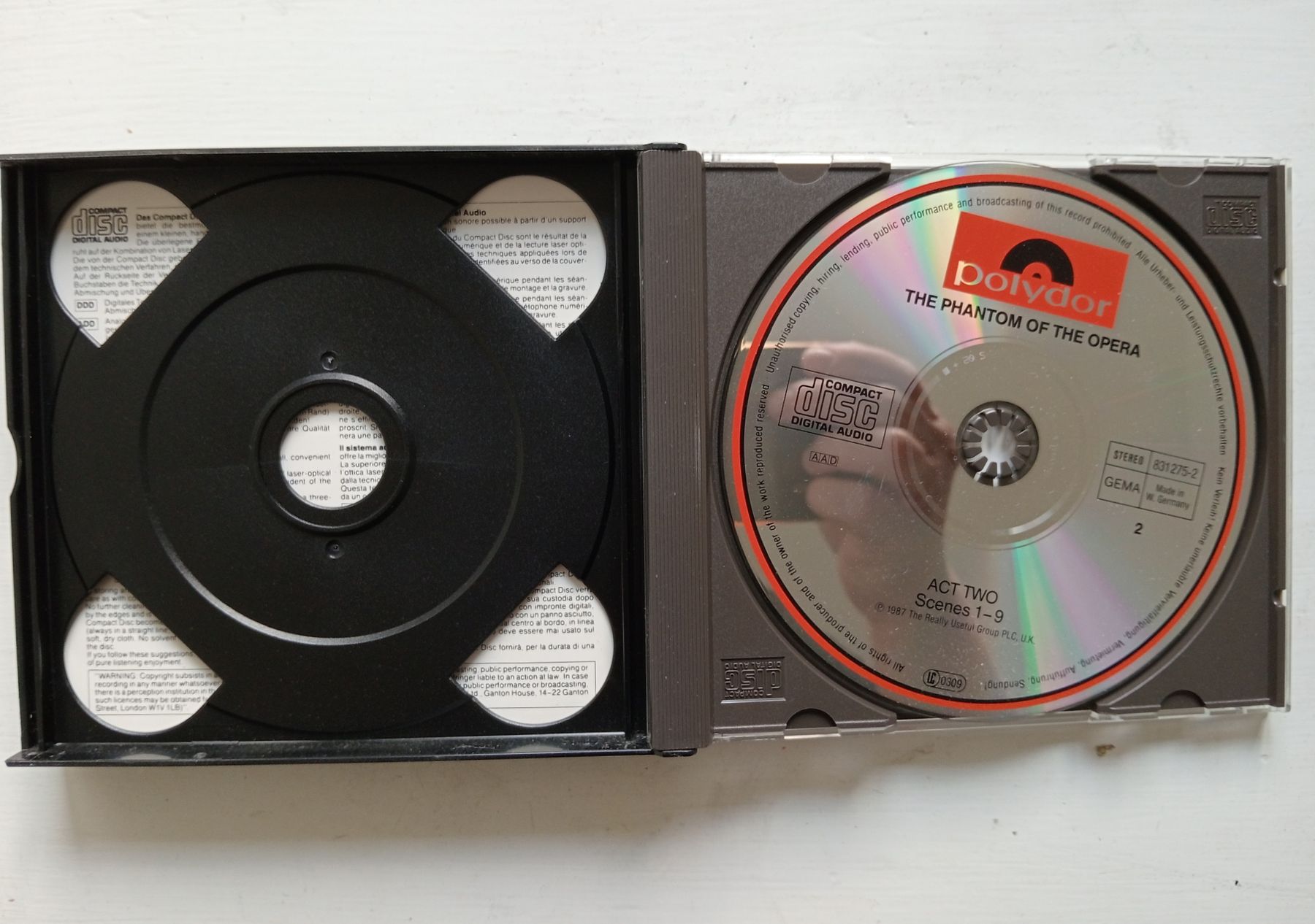 The Phantom of the Opera CD - Original London Cast (Gebraucht) in ...