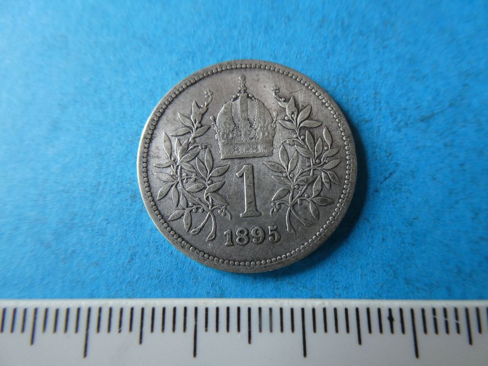 Oesterreich 1895, 1 Krone - Silber Franz Josef I (Gebraucht) in Hinterforst für CHF 4 – mit ...