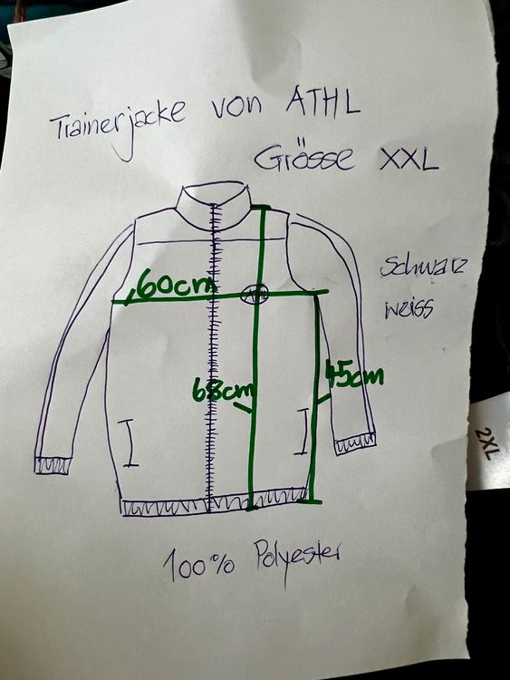 🏃 ATHL Sport Trainerjacke Gr. XXL Unisex wie neu 🏃‍♀️ (Gebraucht) in ...