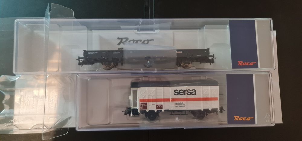 Roco 77043 2-tlg. Set: Bauzug, SERSA, Privatbahn | Kaufen auf Ricardo