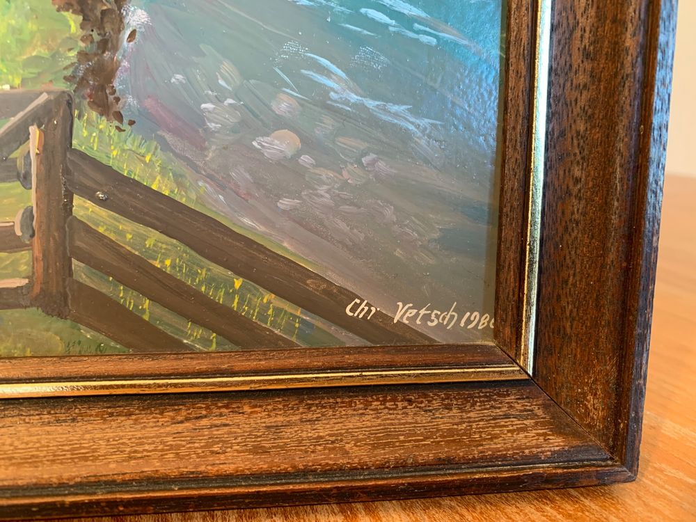 Original CH Christian Vetsch Ölgemälde 1980 (Gebraucht) in Meilen für ...