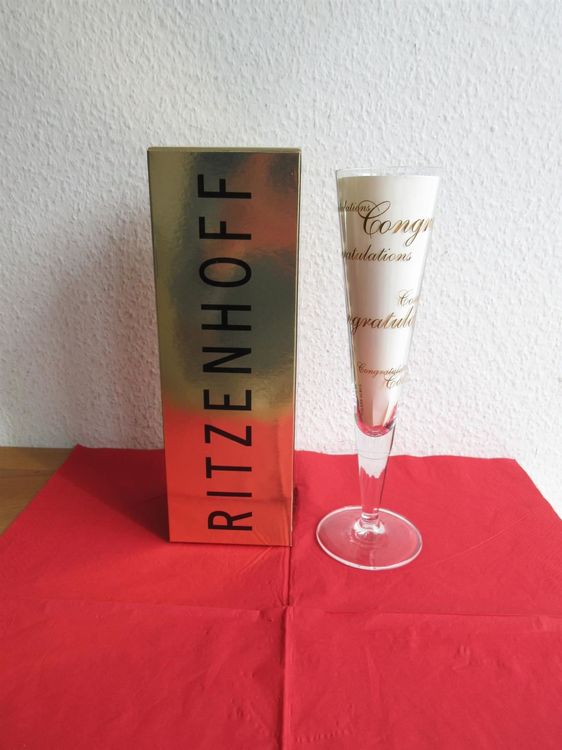Ritzenhoff Champagner-Glas Volker Albus, neu (Neu und originalverpackt ...