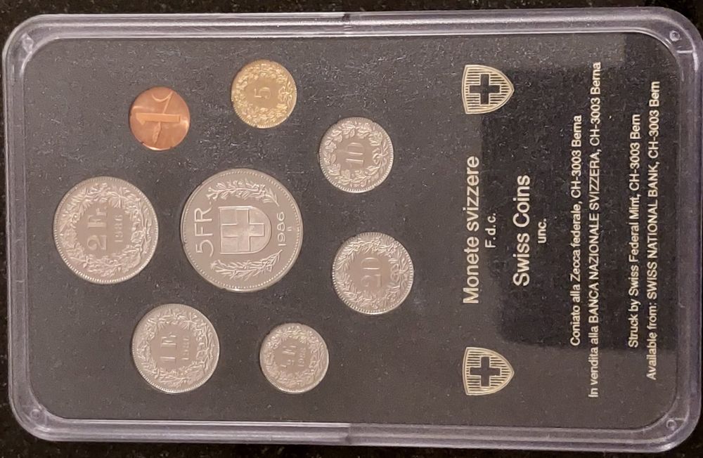Münzsatz Schweiz 1986 stgl (Neu (gemäss Beschreibung)) in Arch für CHF 20 – mit Lieferung auf ...
