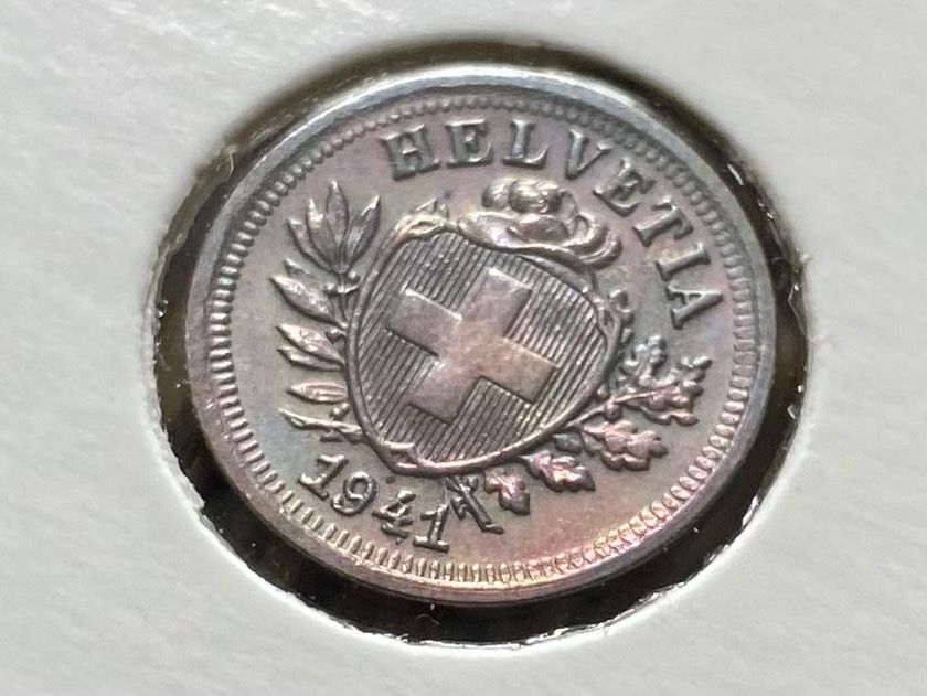 Schweiz 1 Rappen 1941 vzgl-unz Mehrfarben Patina | Kaufen auf Ricardo