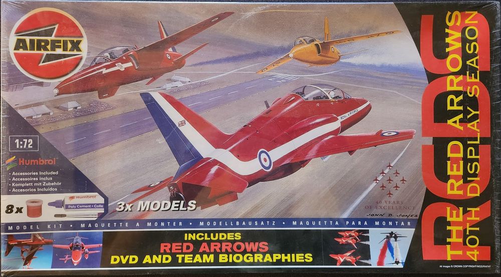 AIRFIX 09750 THE RED ARROWS PLASTIKBAUSÄTZE 1:72 NOS (Neu und ...