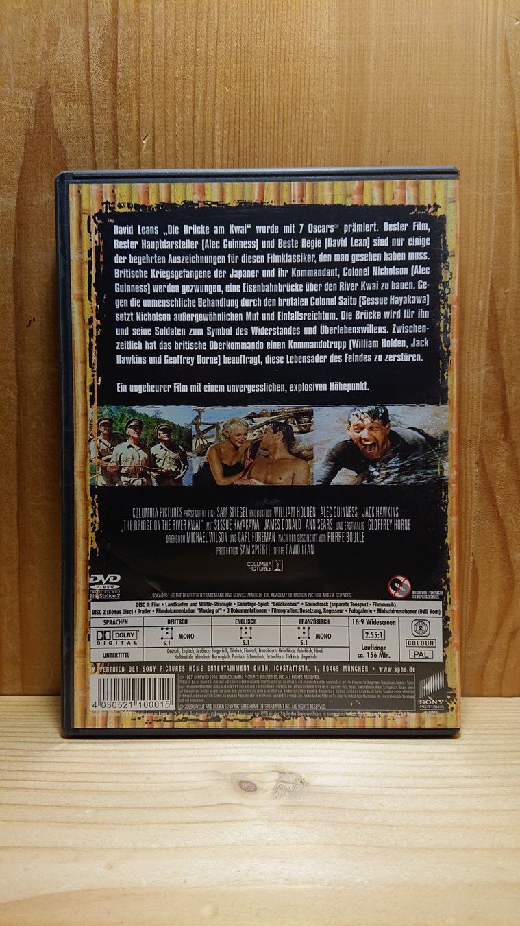 DIE BRÜCKE AM KWAI DVD mit William Holden und Alec Guinness (Gebraucht) in Wilderswil für CHF 5. ...