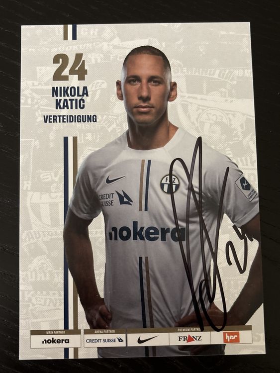 Nikola Katic Autogrammkarte FC Zürich - Rarität! Top! (Gebraucht) in ...