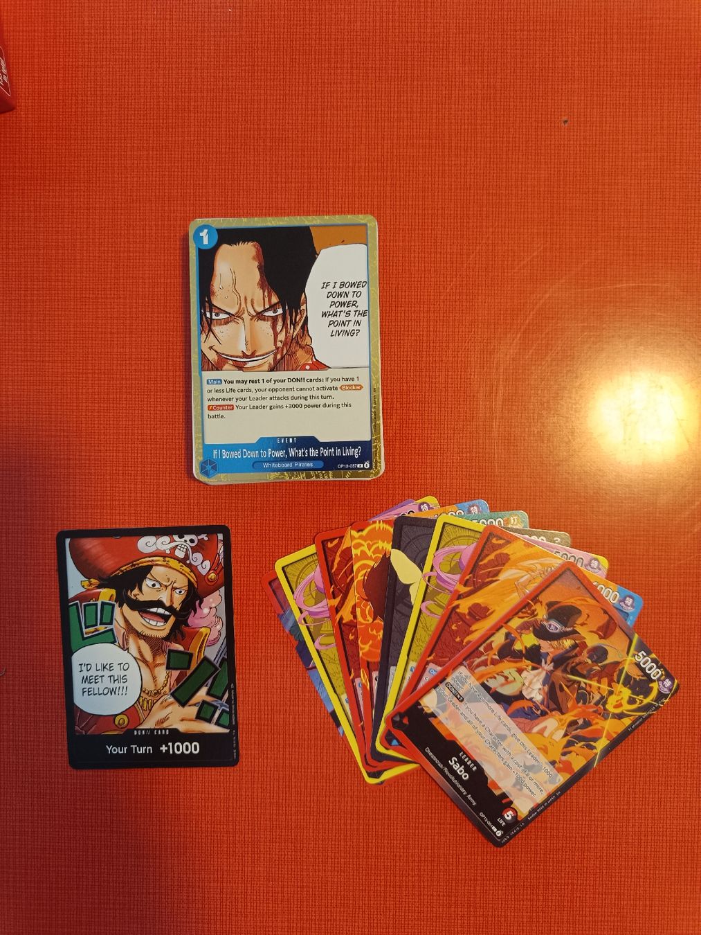 One Piece Card Game-Op13- 30 Rare, 1Don , 8Leader (Neu und ...