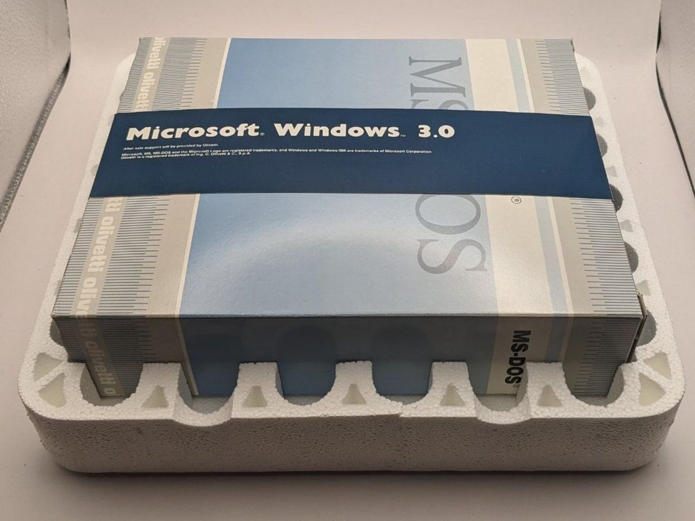 MS-DOS 3.3 & Windows 3.0 Olivetti Bundle mit OVP / Bigbox (Neu (gemäss ...
