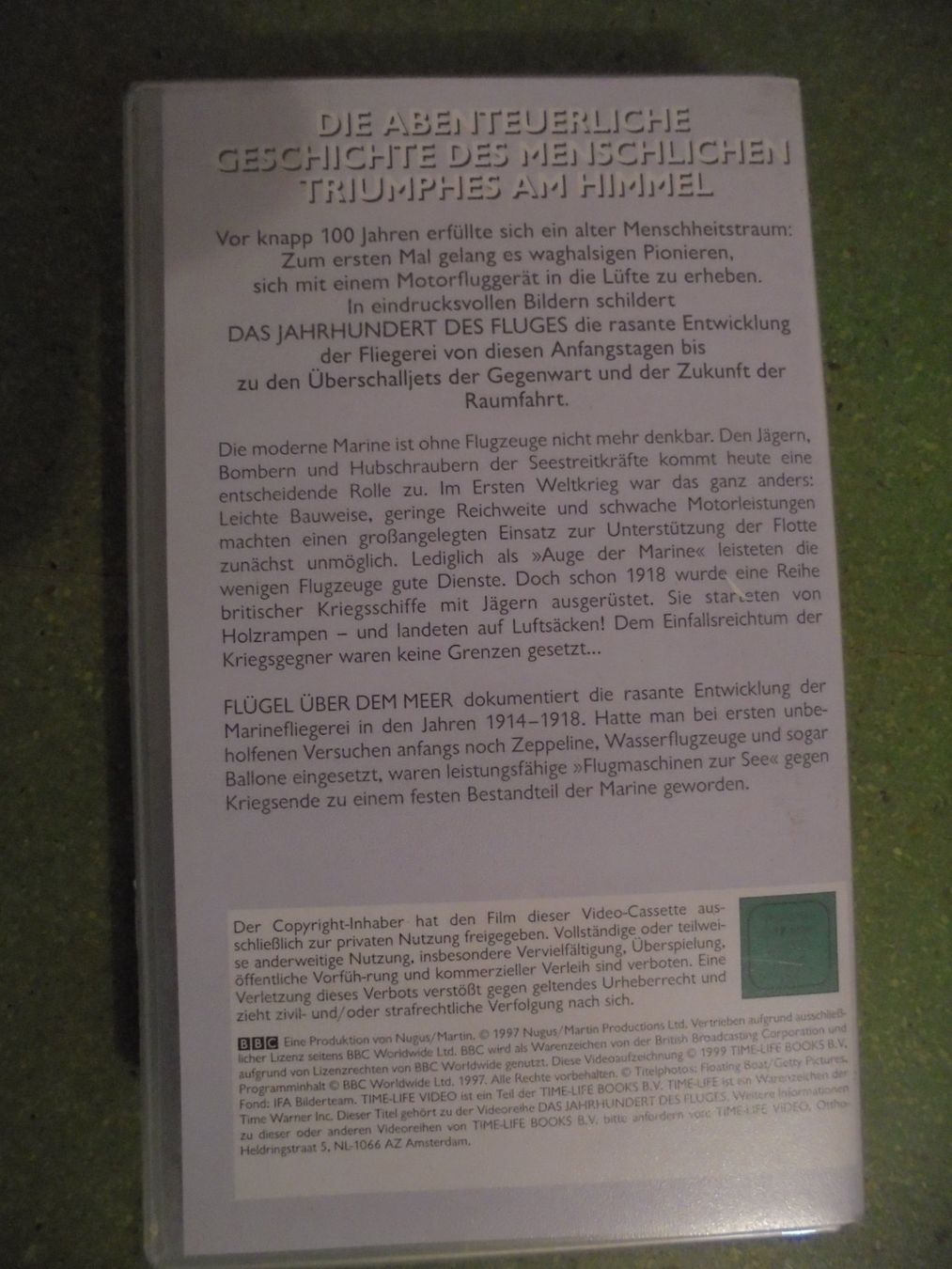 3 VHS Kassetten "Das Jahrhundert des Fluges", aviatik (Gebraucht) in ...