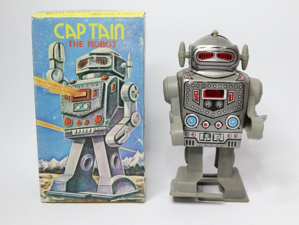 Roboter Captain The Robot zum aufziehen MTU made in Korea (Gebraucht ...
