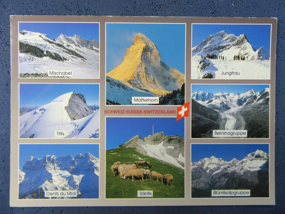 AK VS SCHWEIZER BERGE MIT MATTERHORN | Kaufen auf Ricardo