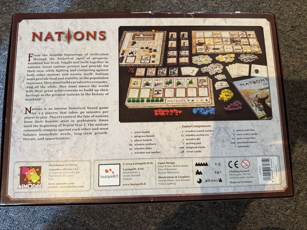 Nations Board Game – Strategy Classic in Great Condition (Neu (gemäss ...