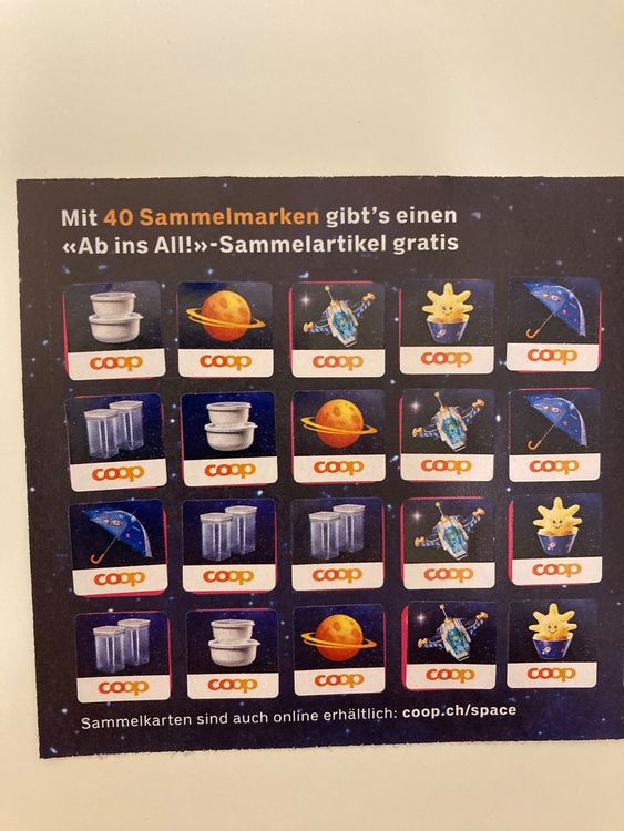 1 volle Sammelkarte der COOP Sammelaktion AB INS ALL | Kaufen auf Ricardo