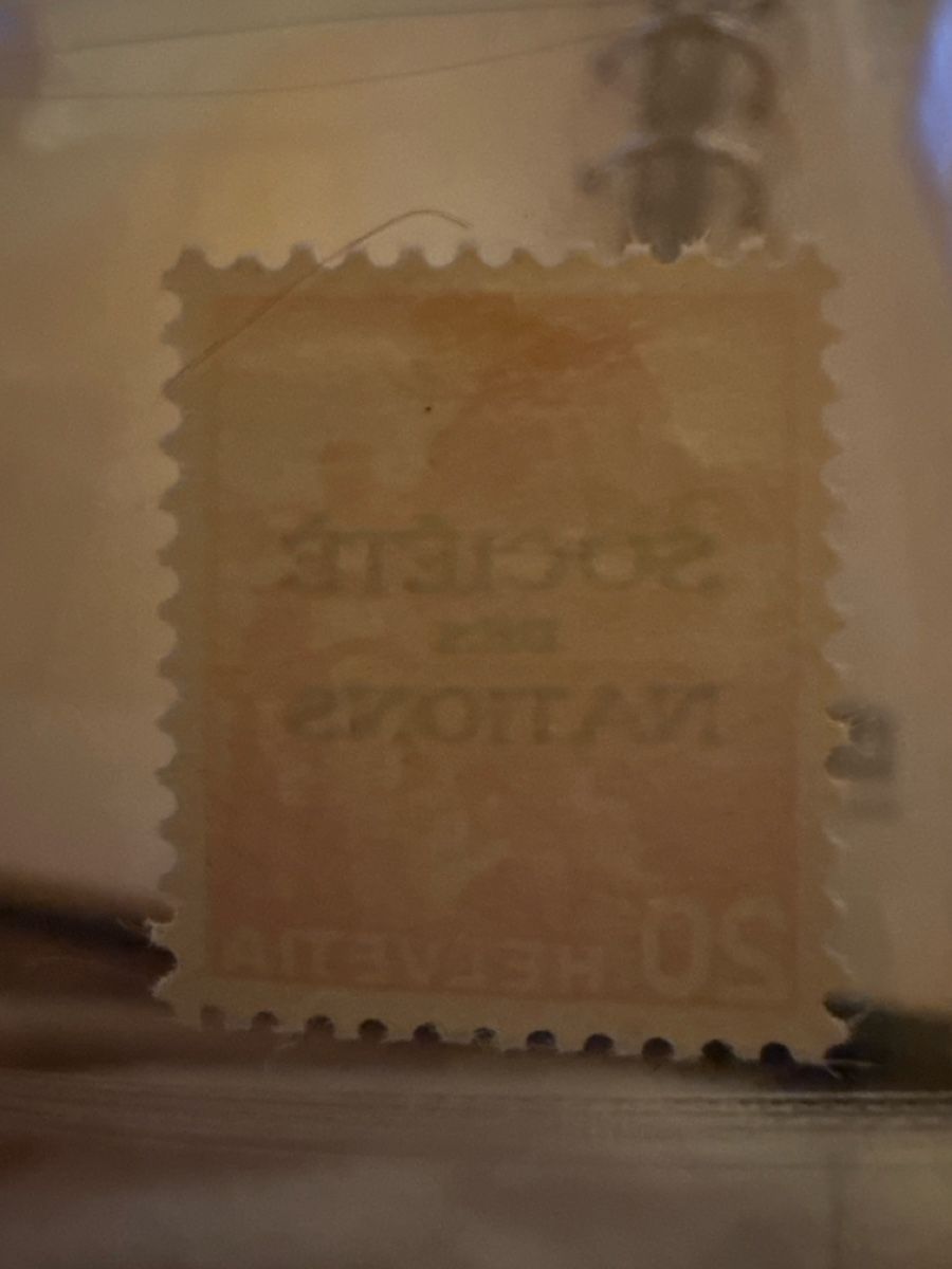 Timbre Suisse Société des Nations 20c Helvetia rare (D'occasion) à La ...