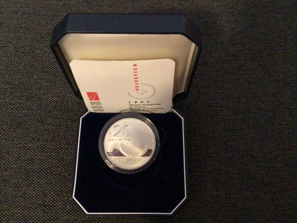 20 Franken Gedenkmünze Silber 150 J.Schw.Bahnen PP 1997 | Kaufen auf Ricardo