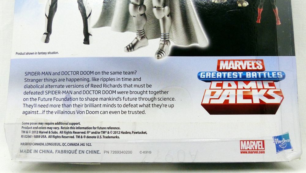 SPIDER-MAN BLACK DR. DOOM MARVEL UNIVERSE BATTLE COMIC PACKS (Gebraucht ...