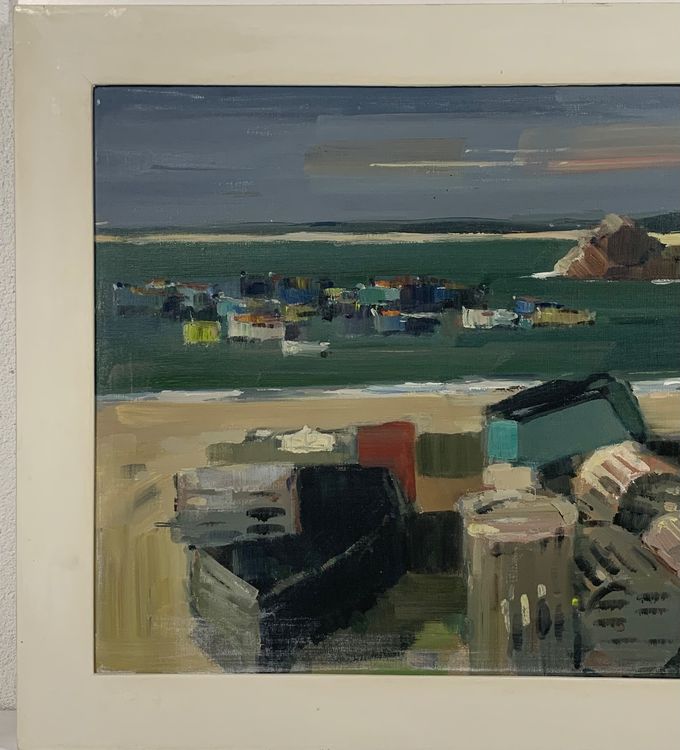 Meeresküste Gemälde mit Häuser Ansicht unleserlich Signiert (Gebraucht) in Root für CHF 160 ...