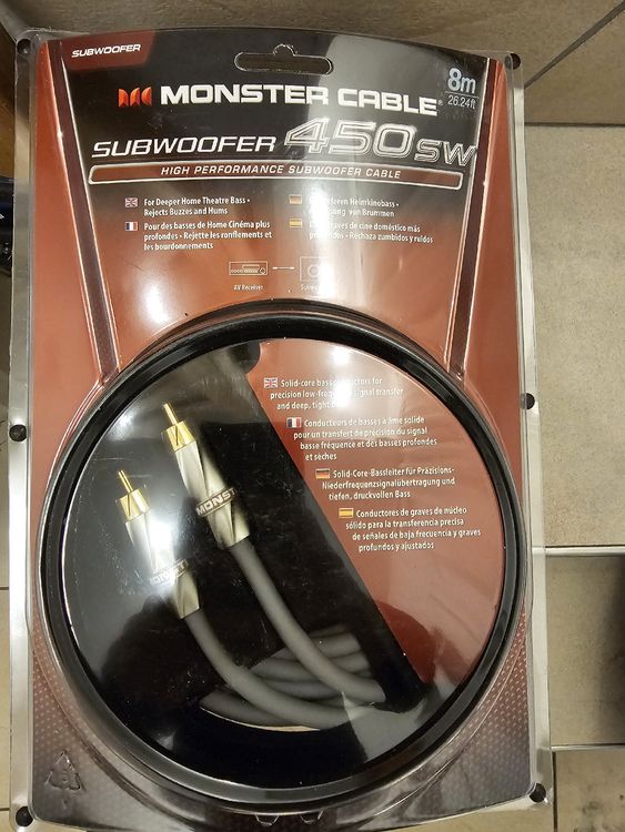 Monster Subwoofer 450sw 8m | Kaufen auf Ricardo