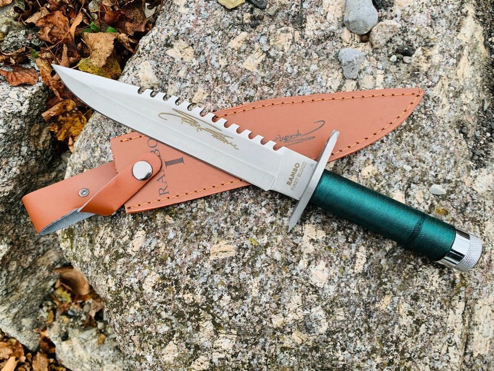 Rambo Survival Messer Green Line 35.5cm | Kaufen auf Ricardo