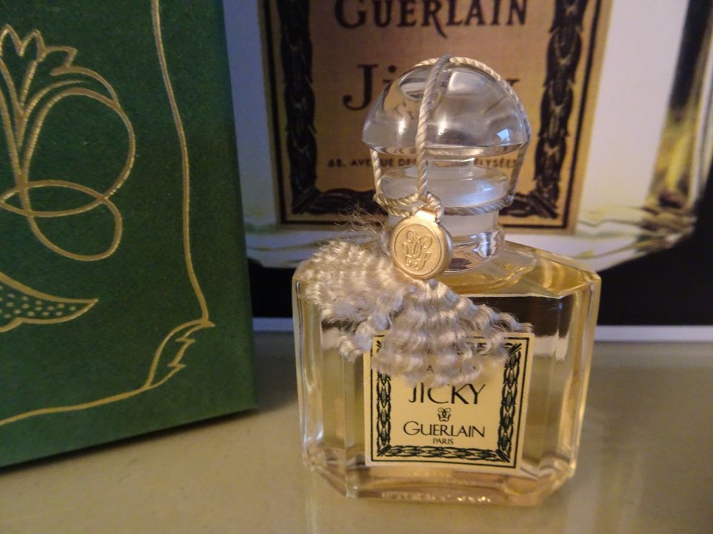 Vint. Guerlain Parfum *JICKY* 30ml seal Quadrilobé green Box | Kaufen ...