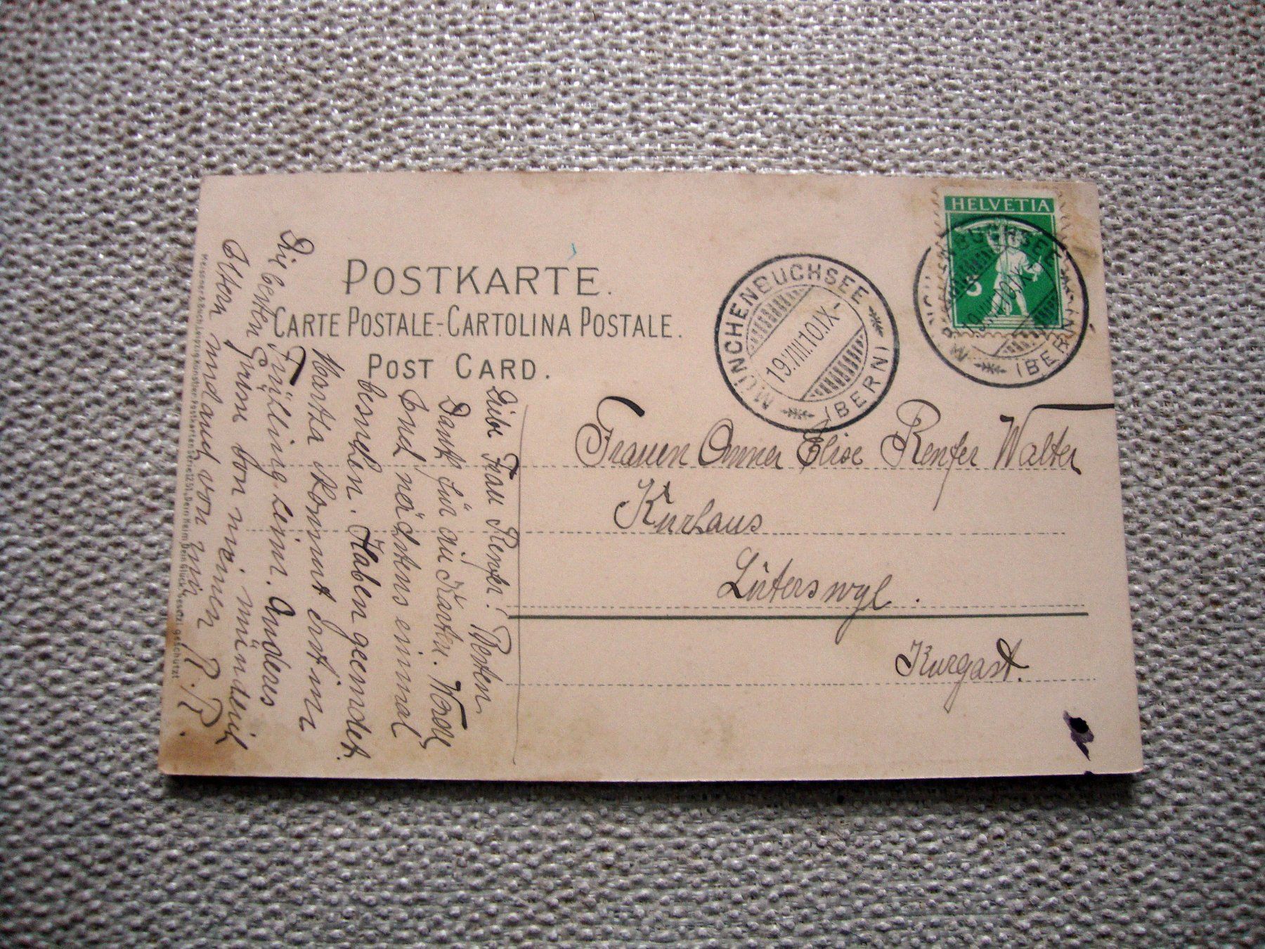 Meissner Postkarte Ansichtskarte Dein Heim Dein Glück 1910 (Gebraucht ...
