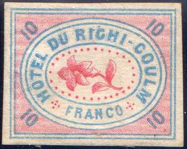 Hôtelpostmarke: Die sehr seltene SBK 32 **/* RIGI - COULM ! | Kaufen ...