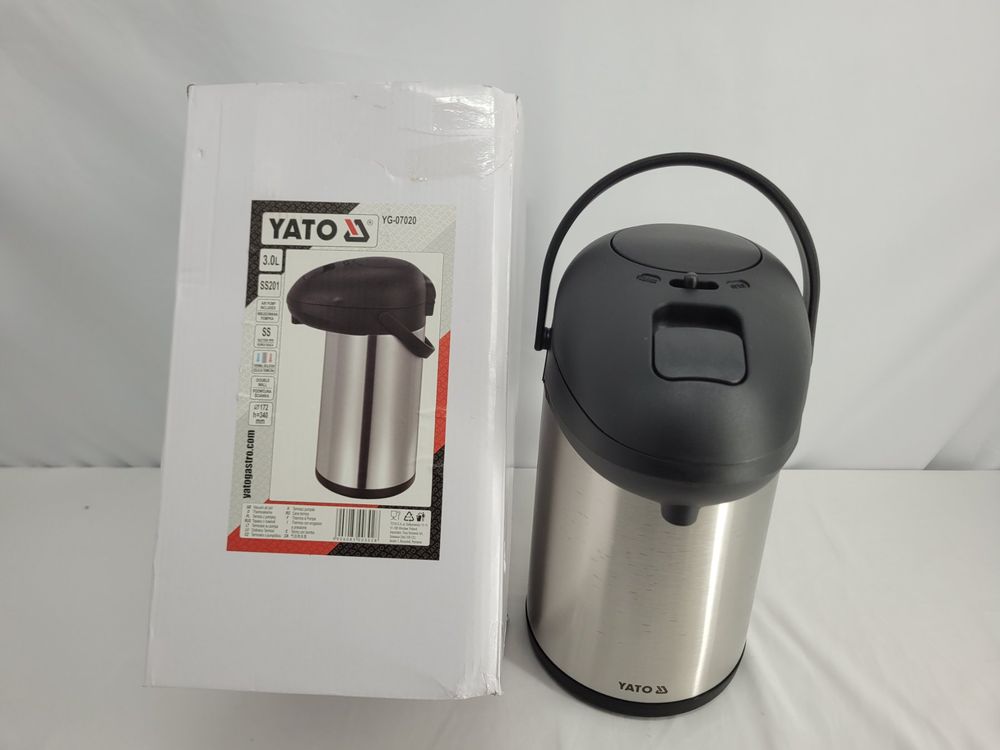 YATO Thermos à pompe isolé 3l (Neuf avec emballage d'origine) à ...