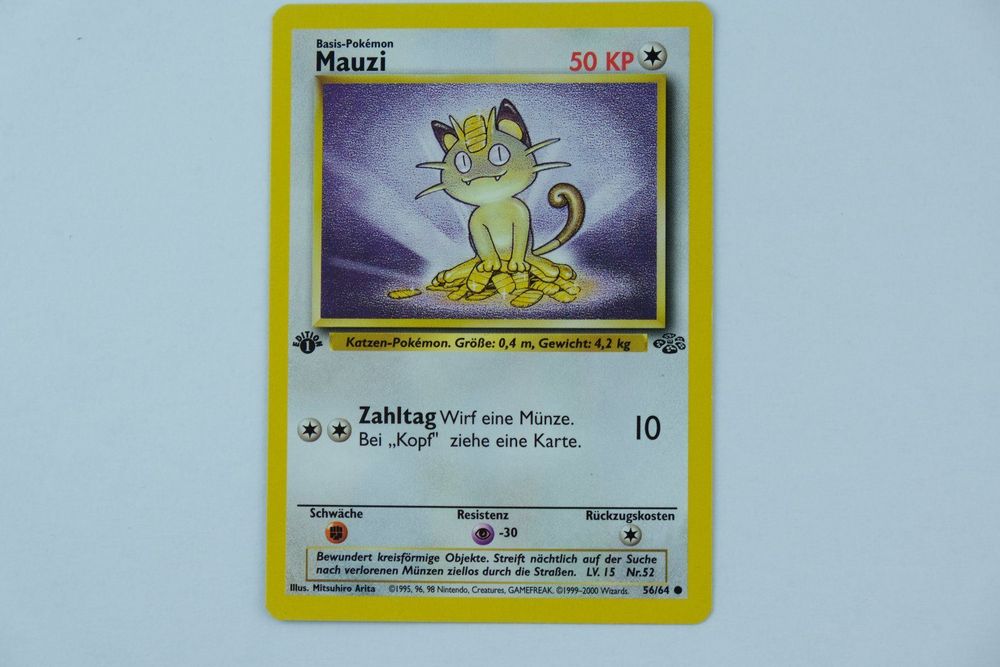 Mauzi Pokemon 1.Edition Dschungel (Gebraucht) in Birsfelden für CHF 2 ...