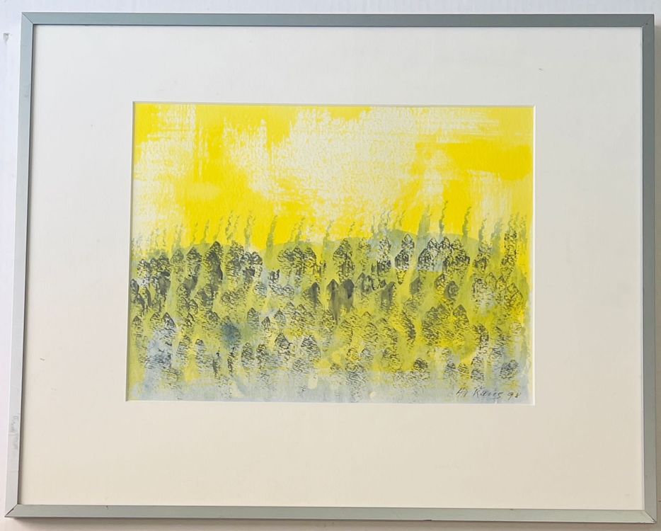 Interessante Mischtechnik unleserlich signiert | Kaufen auf Ricardo