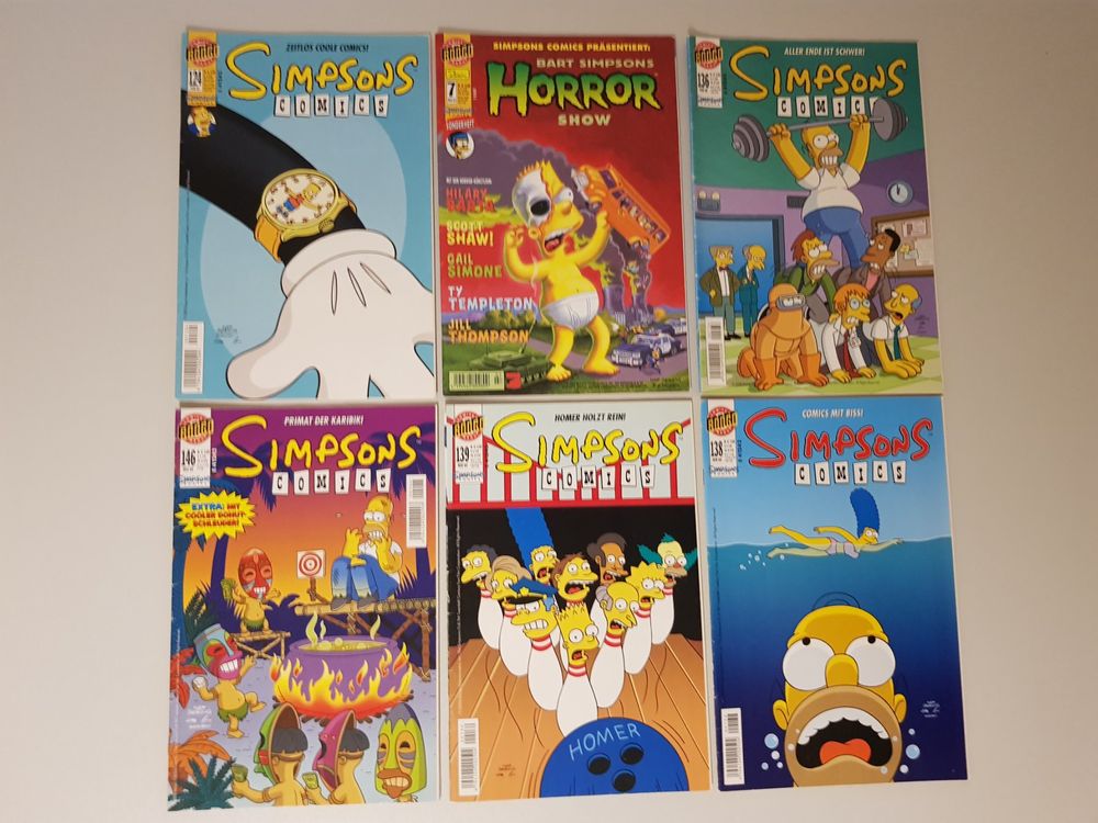 6x Simpsons Comics (Gebraucht) in Münchenstein für CHF 20 – mit ...