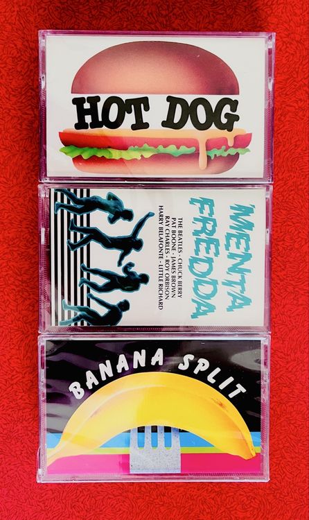 3x Musikkassetten: Hot Dog, Menta Fredda, Banana Split (Neu und ...