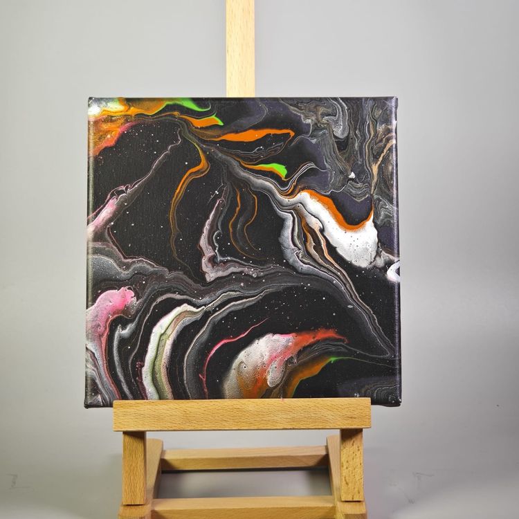 Acrylbild "Cosmic Flow" 20 x 20 cm Unikat | Kaufen auf Ricardo