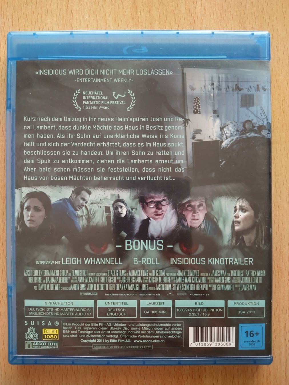 Insidious - Blu-Ray (Gebraucht) in Jona für CHF 3.5 – mit Lieferung auf ...