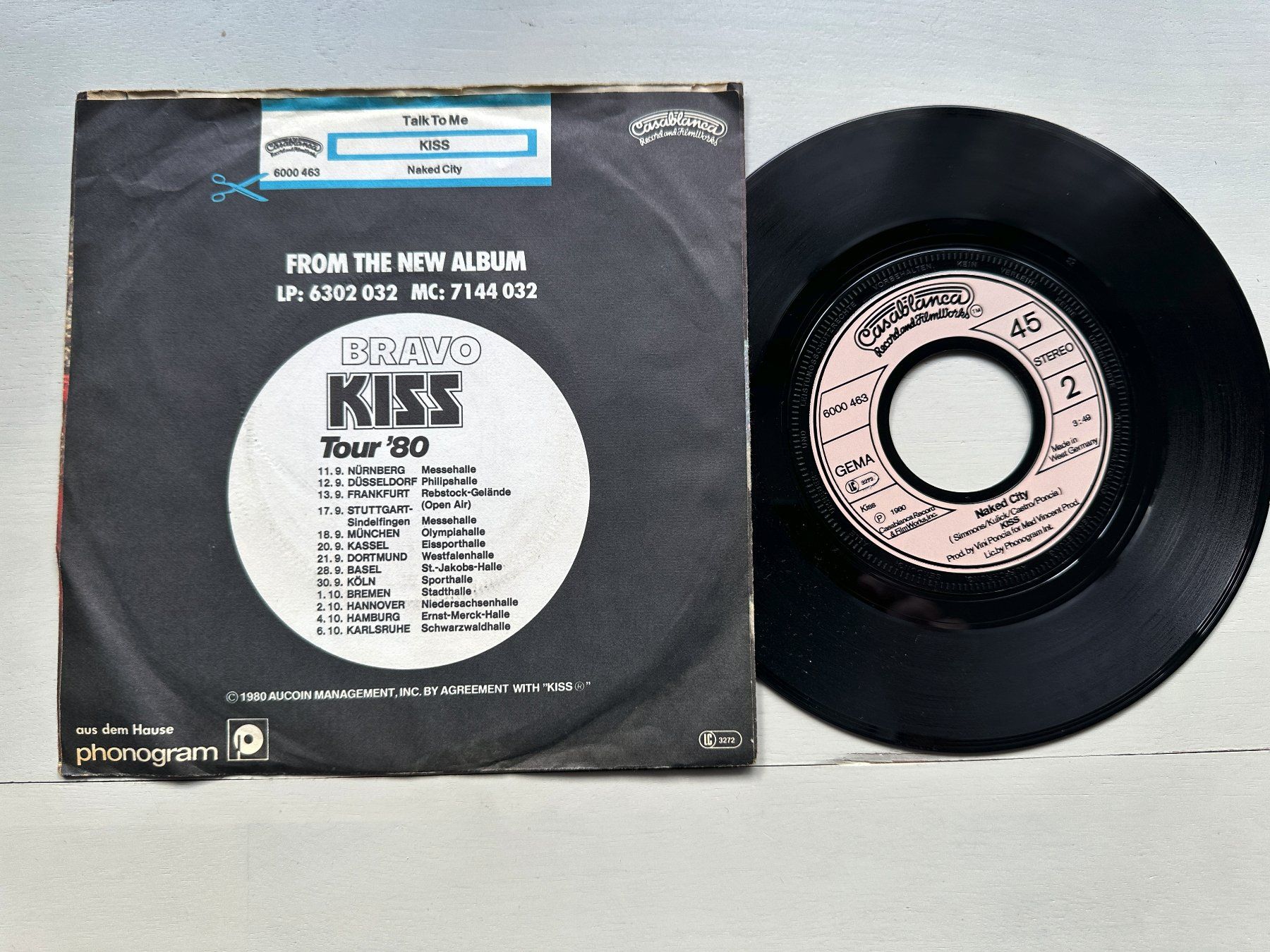 KISS GENE SIMMONS PAUL STANLEY rare Talk to me Tourdates (Gebraucht) in ...