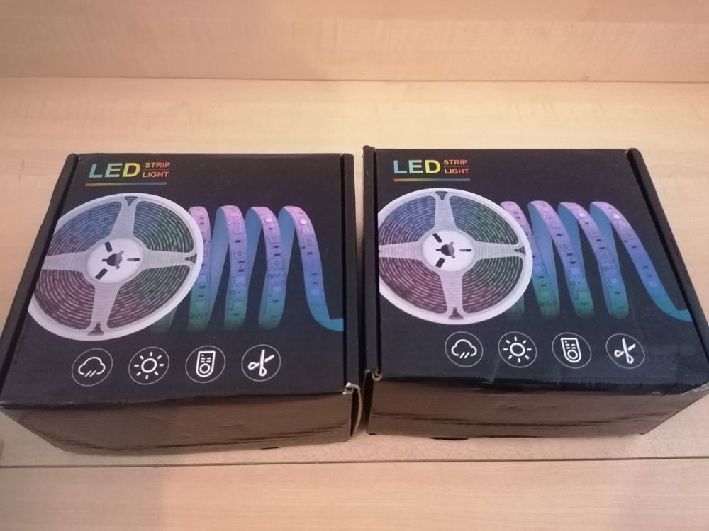 LED Strip Set 2 x 5 Meter (4 x 2.5 meter) OVP + Connectoren | Kaufen ...
