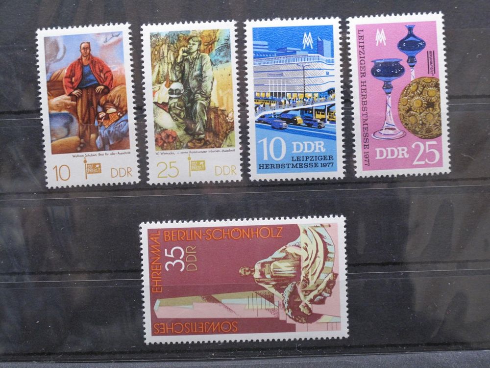 DDR 1977 Briefmarkenausstellung / Gedenkstätten ** | Kaufen auf Ricardo