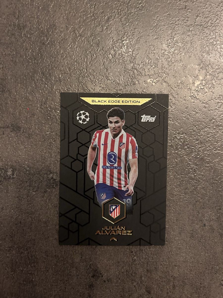 Julian Alvarez Topps Black Edge Edition Fussball Karte (Neu (gemäss ...