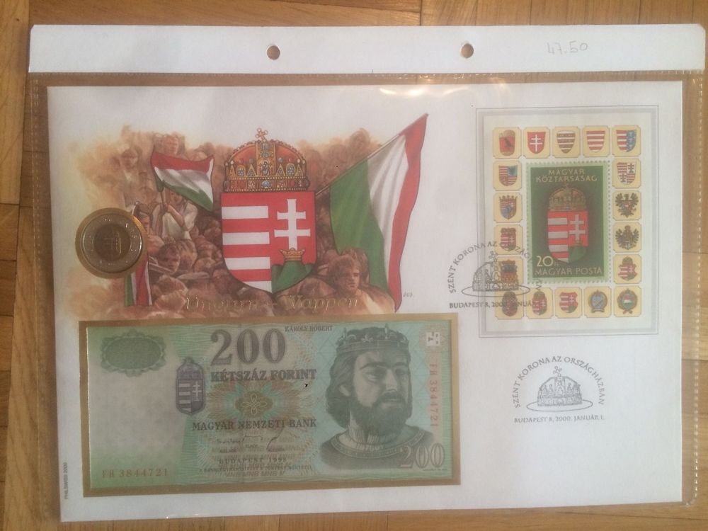 BAnknotenbrief mit Münze - Ungarn (Neu und originalverpackt) in Muralto für CHF 25.5 – mit ...
