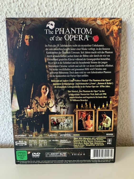The Phantom of the Opera - DVD 2-Disc Edition (Gebraucht) in Möriken AG ...