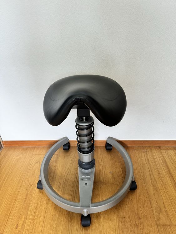 Swopper Sattelsitz mit Rollen - Ergonomischer Bürostuhl (Neu (gemäss ...