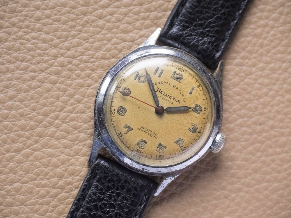 Helvetia Military Uhr General Watch 1940s vintage tropical | Kaufen auf ...
