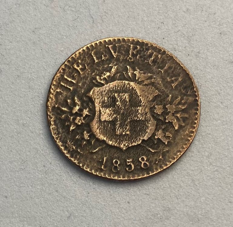 20 RAPPEN 1858 FARINET ULTRA RARE (Usato) a Les Bayards per CHF 23 ...