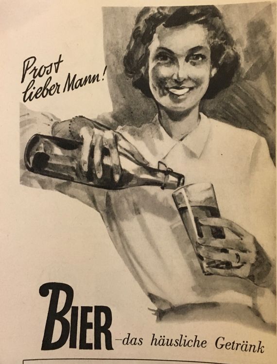 Vintage Reklame, Bier, 1954 | Kaufen auf Ricardo