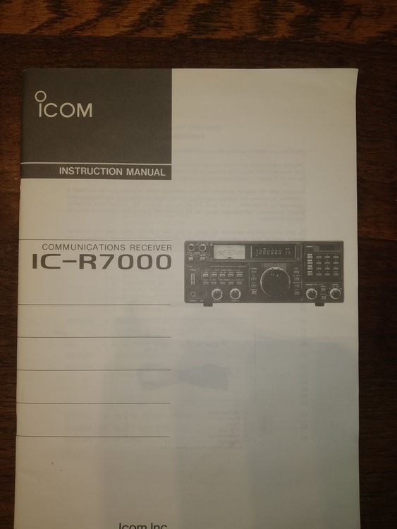 Récepteur ICOM IC-R7000 (Gebraucht) in Nyon für CHF 100 – nur Abholung ...