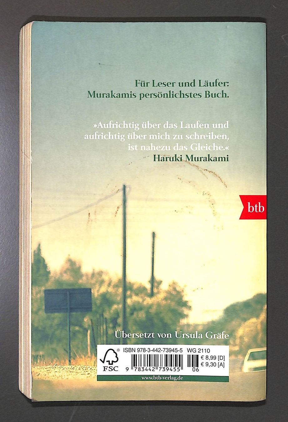 Wovon ich rede wenn ich vom Laufen rede HARUKI MURAKAMI 🇯🇵 (Gebraucht ...