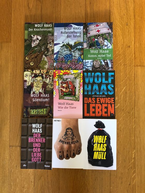 Wolf Haas Alle 9 Simon Brenner-Romane komplett Strandlektüre (Gebraucht ...